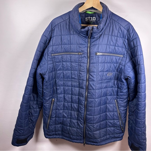 Stio | Jackets & Coats | Stio Blue Puffer Jacket With Quilted Design ...